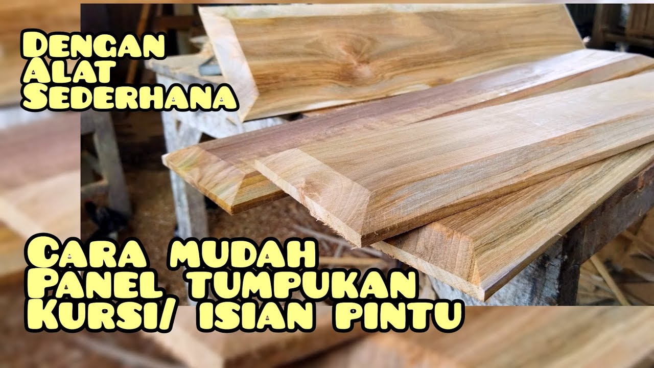 cara mudah membuat panel tumpukan kursi tamu minimalis - YouTube