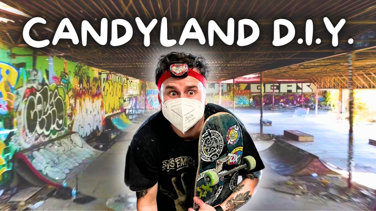 SKATEPARK IN AN ABANDONED BUILDING!? (Candyland DIY in Austin, Texas ...