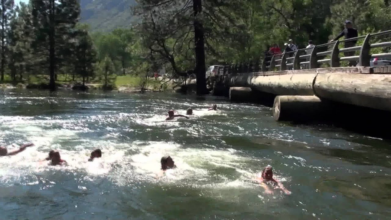 Swimming in the Merced River - YouTube