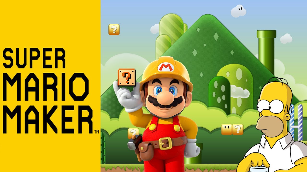 Homer Simpson plays Mario Maker?!?! - YouTube