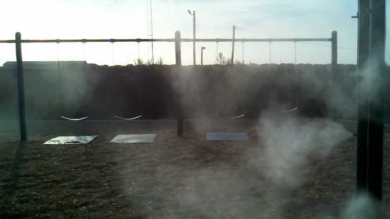 Playground Misting System | Outdoor Sports Misting | - YouTube