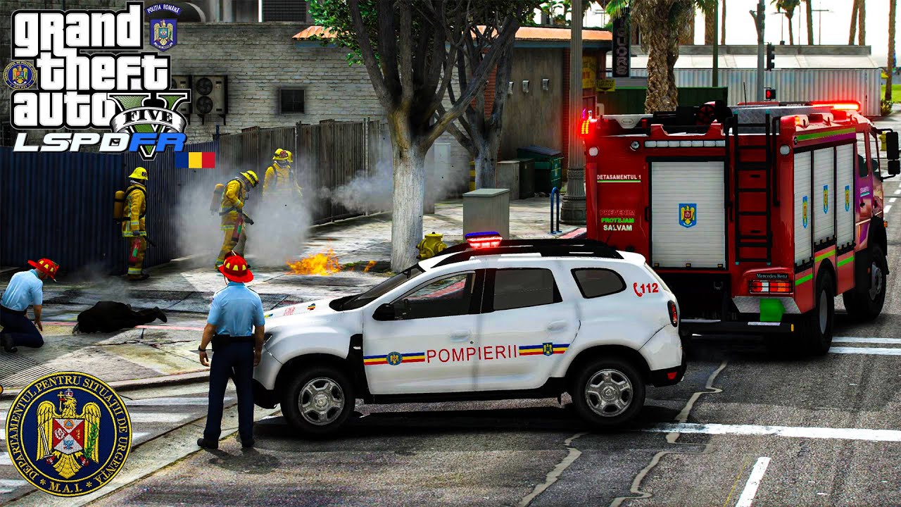 INTERVENTIA POMPIERILOR LA CASA LUI LESTER - GTA 5 - ISU ROMANIA ...