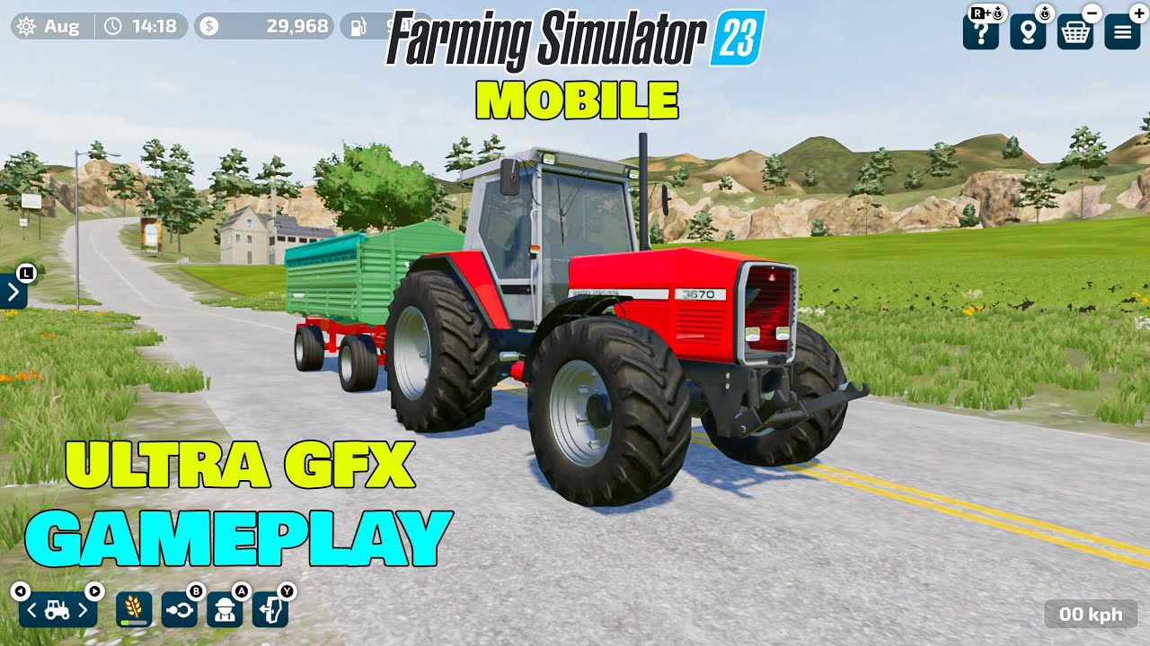 Farming Simulator 23 Ultra Graphics Gameplay 🔥 Amberstone Map FS 23 ...