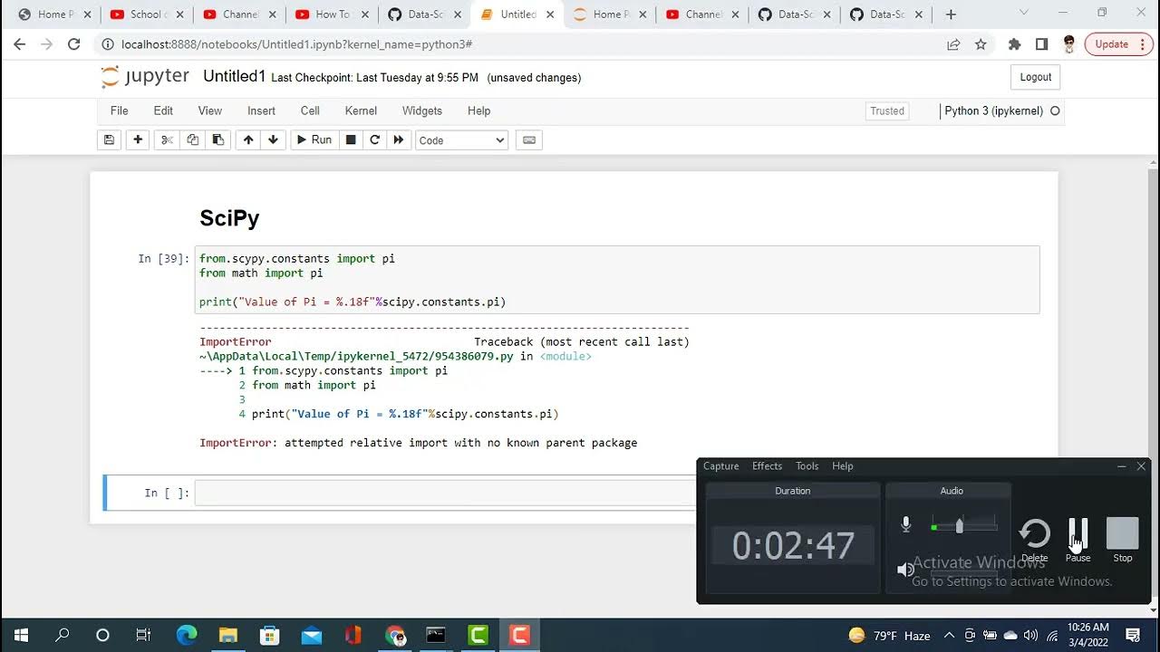 Scipy Constants Understanding | Scientific Calculation using SciPy ...