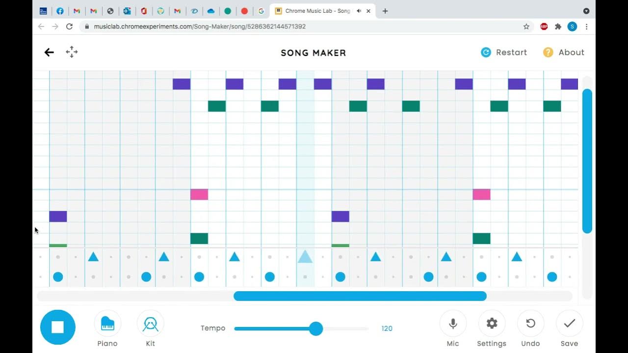 Beat it - Song Maker, Chrome Music Lab - YouTube