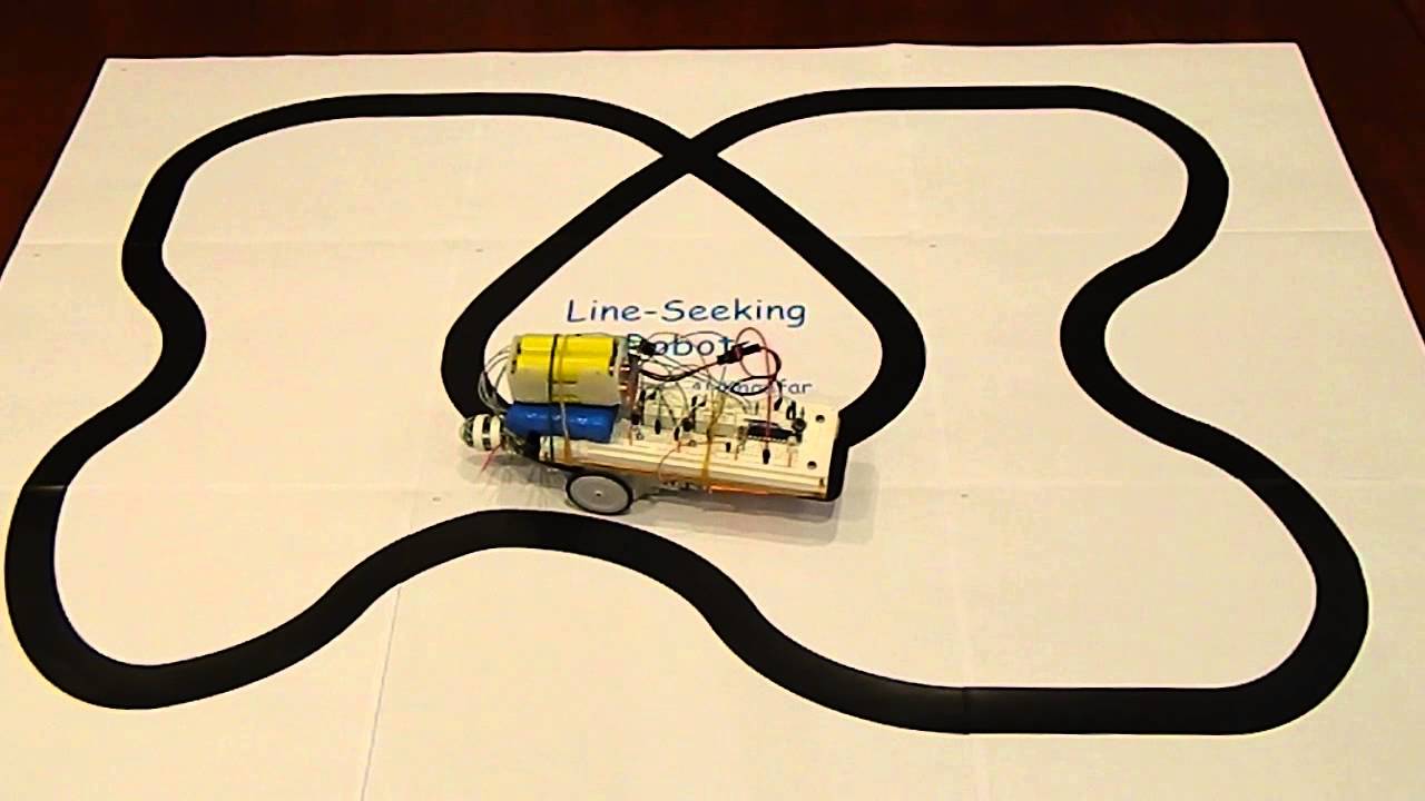 Better Line-Seeking Robot - YouTube