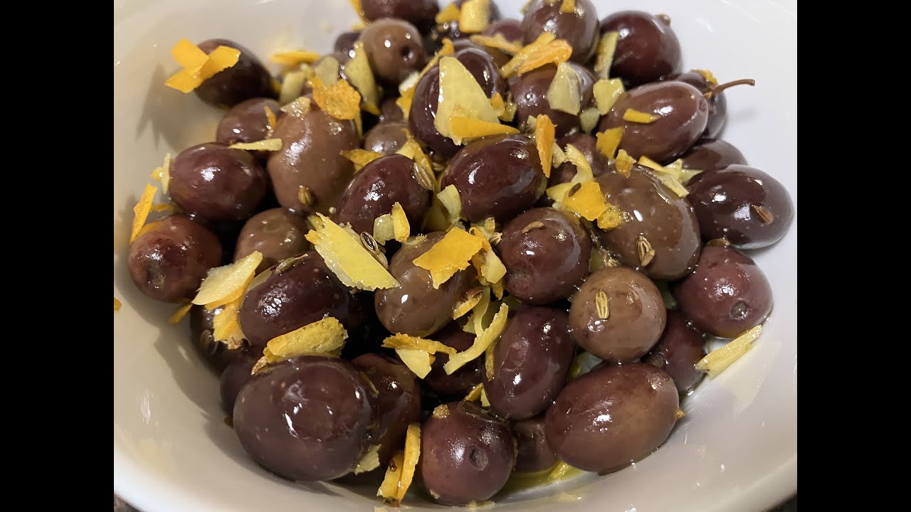 DRESSED OLIVES ANGELO MUSCO STYLE (CITRUSY!) | Alivi Cunzati â Muscu ...