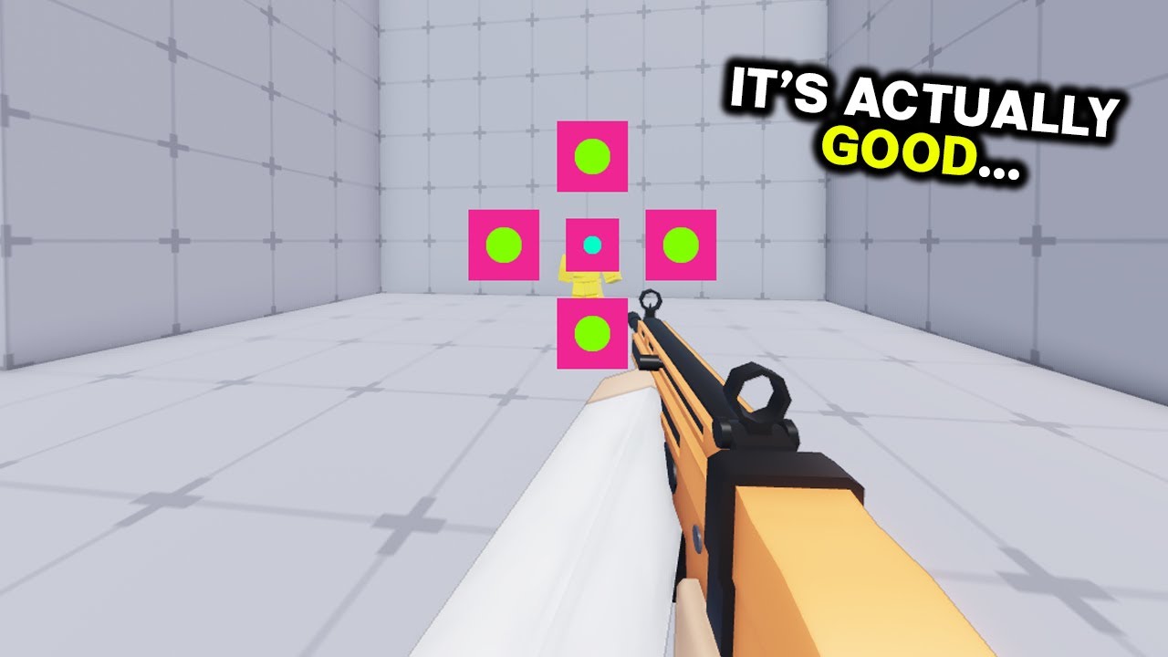 I used the WEIRDEST CROSSHAIRS in Roblox Rivals - YouTube