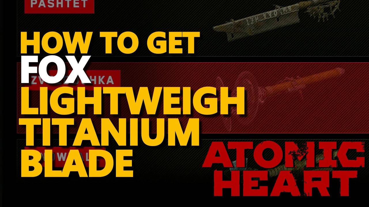 Fox Lightweight Titanium Blade Atomic Heart - YouTube
