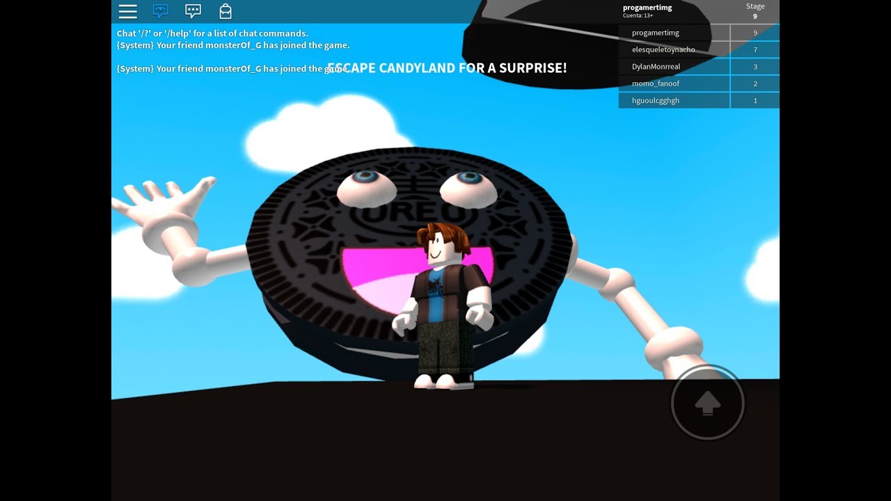 ¡Me come un oreo gigante!😨/roblox - YouTube