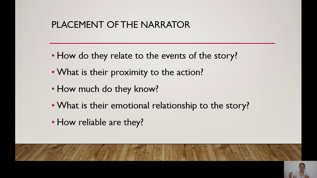 A Level Literature Narrative Voice in Prose - YouTube