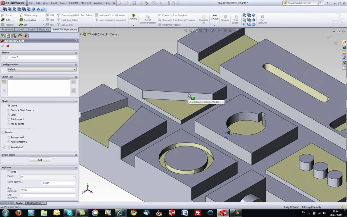 SolidCAM 2011 Tool Box Part 3 CNC Milling Software - YouTube
