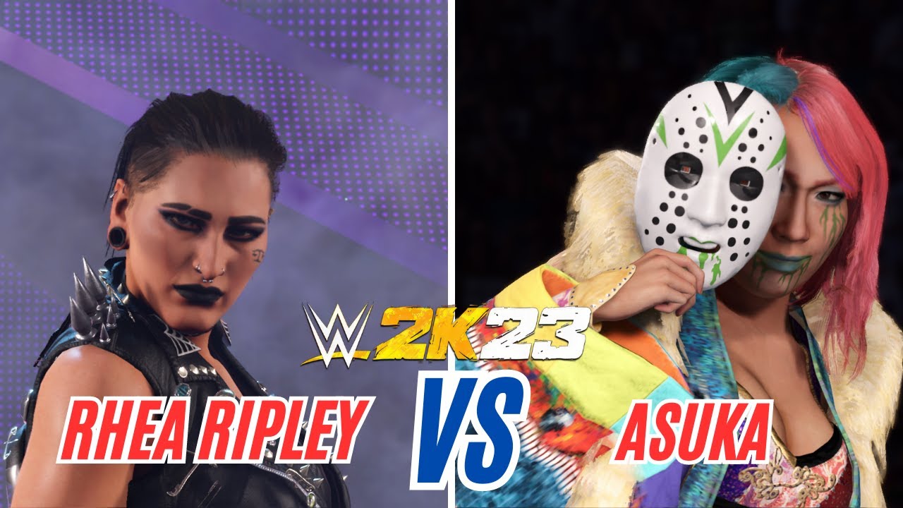 FULL MATCH RHEA RIPLEY VS ASUKA WRESTLEMANIA WWE 2K23 - YouTube
