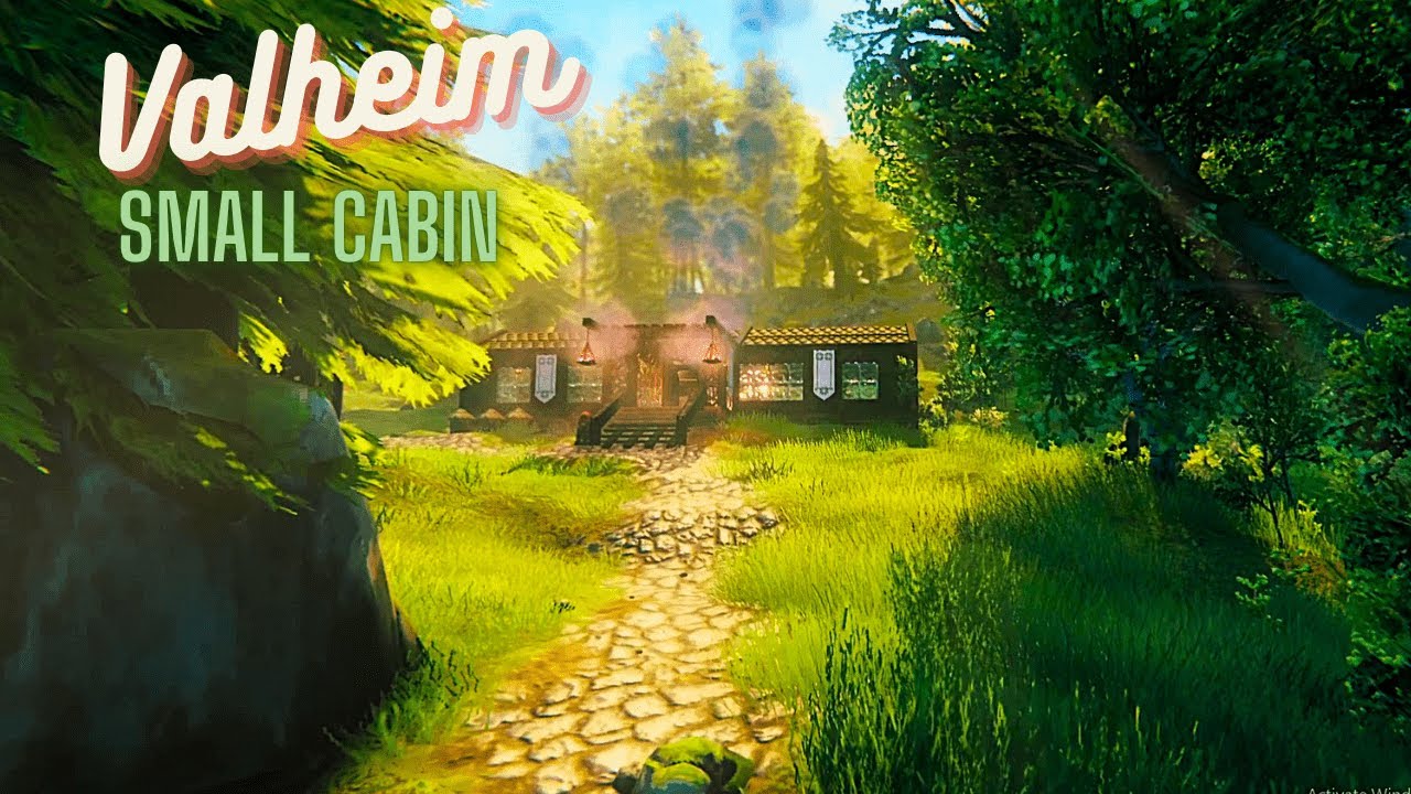 Valheim: small cabin showcase - YouTube