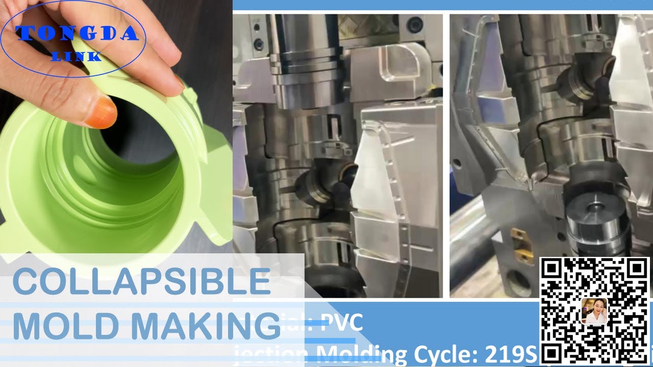 Collapsible mold core design and manufacturing for plastic pipe joints ...