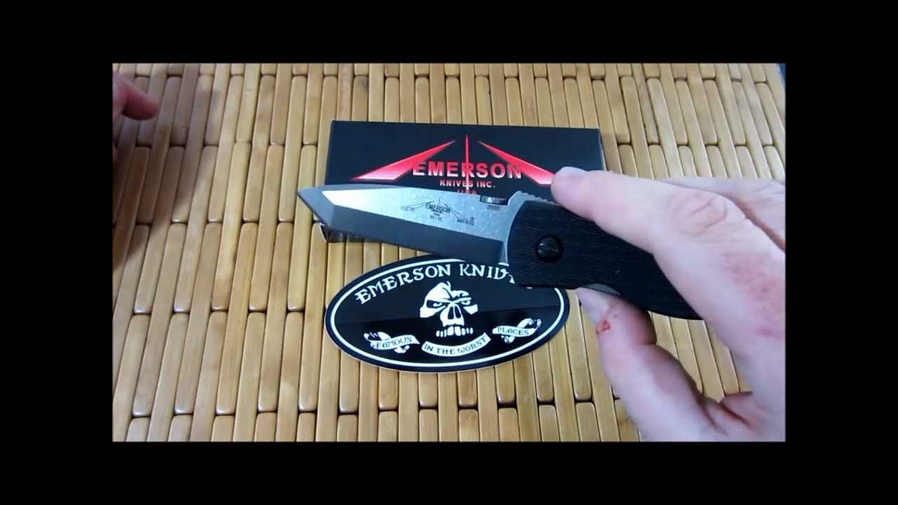Emerson CQC-7B No Wave Chisel Ground - YouTube
