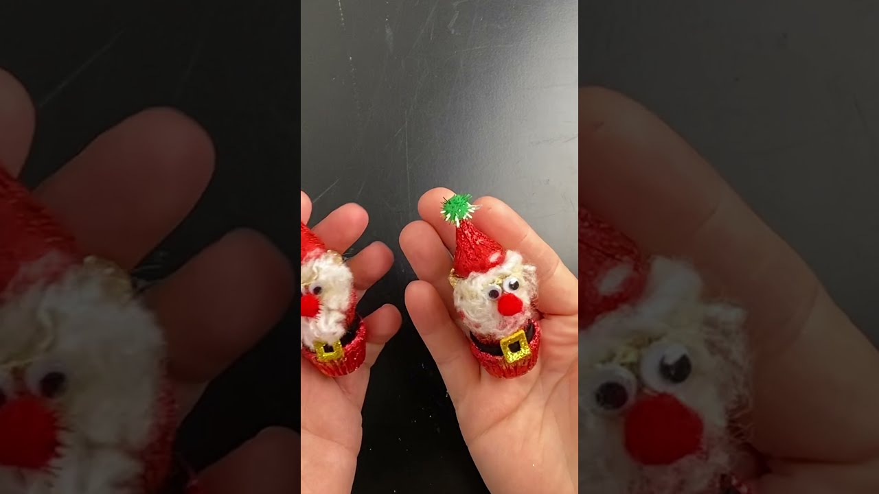 SANTA Reese's Kiss Christmas Gift // Quick and EASY Holiday Treat # ...