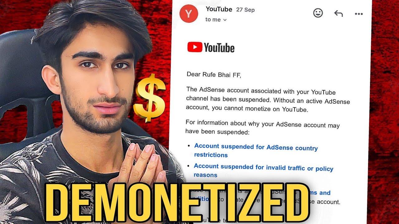 YouTube Demonetized My All Channels 😭 - I Quit ? - YouTube