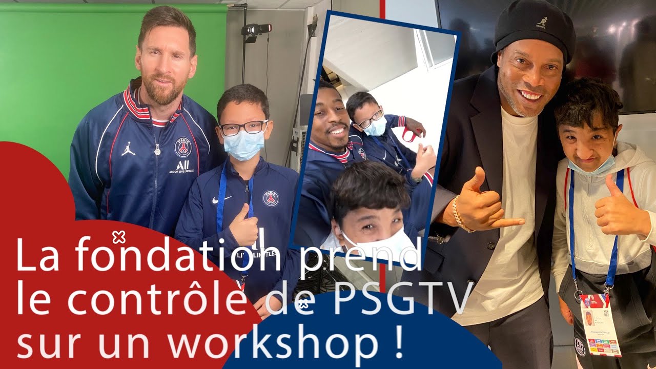 🆒📽️📲 The PSG Foundation takes control of #PSGTV on a workshop ! - YouTube