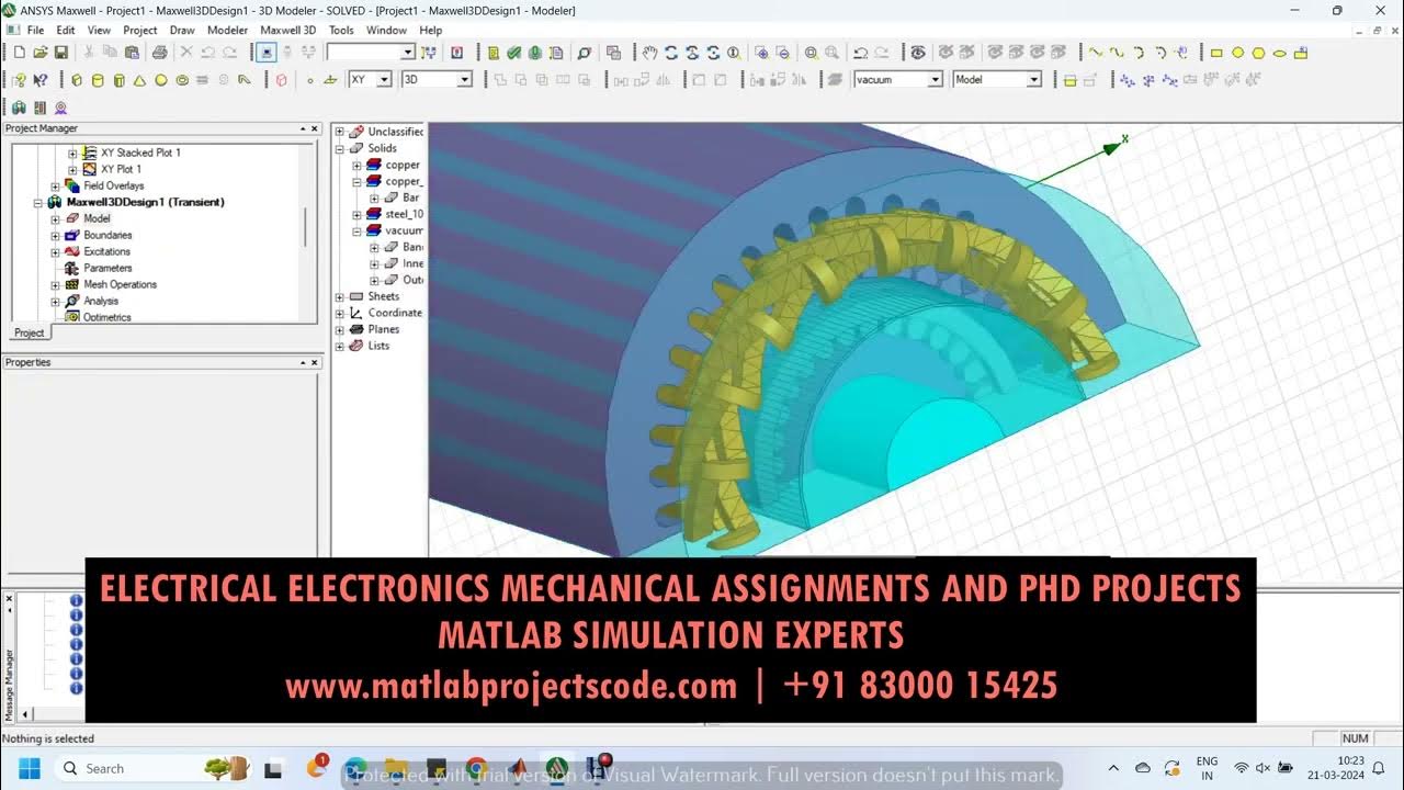 ANSYS MAXWELL - Simulation of single phase core type transformer ANSYS MAXWELL - YouTube