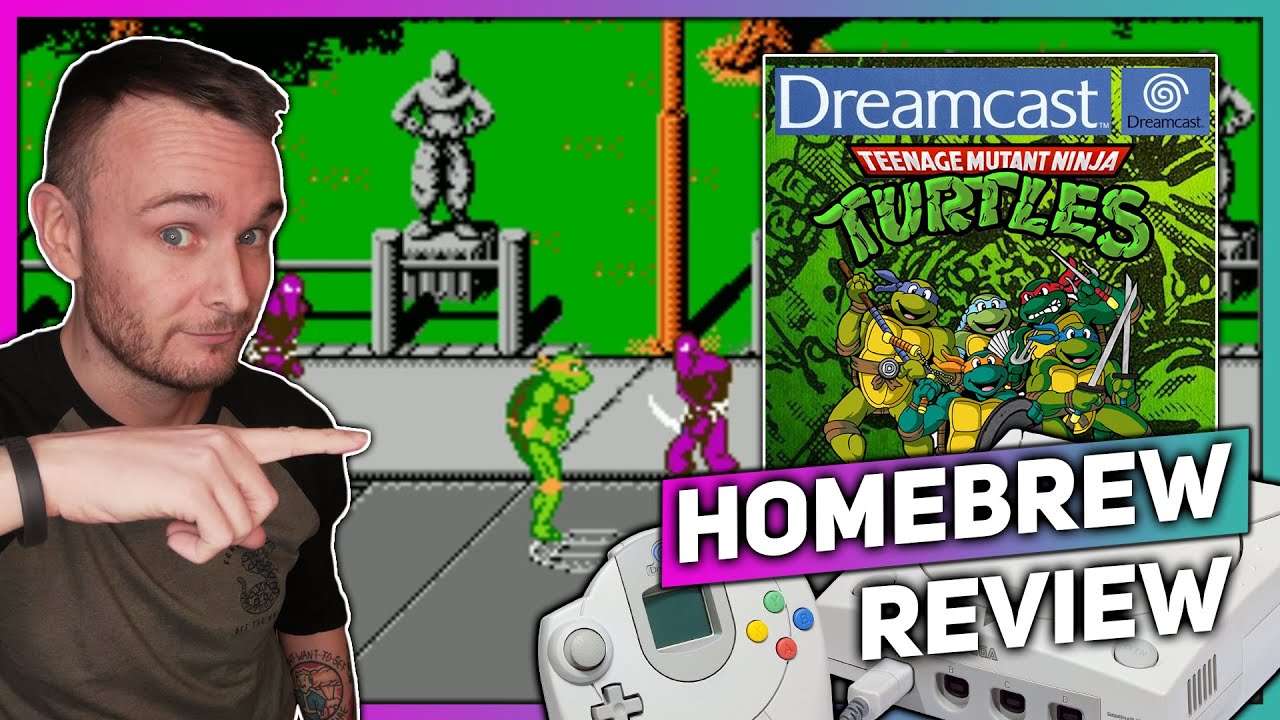 SEGA DREAMCAST HOMEBREW/BOR REVIEW | TEENAGE MUTANT NINJA TURTLES 8BIT ...