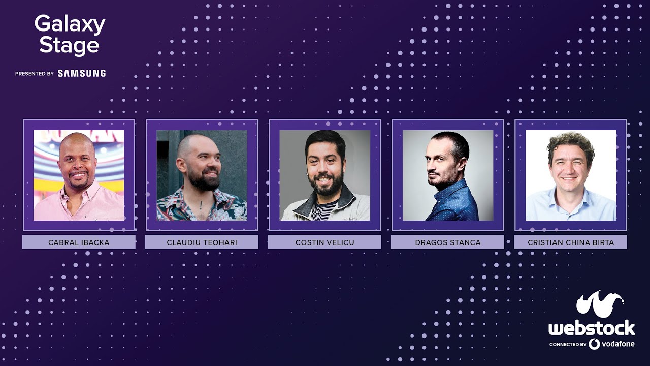 Cabral, Claudiu, Costin, Dragos & Cristian @ Webstock 2020 // Galaxy ...