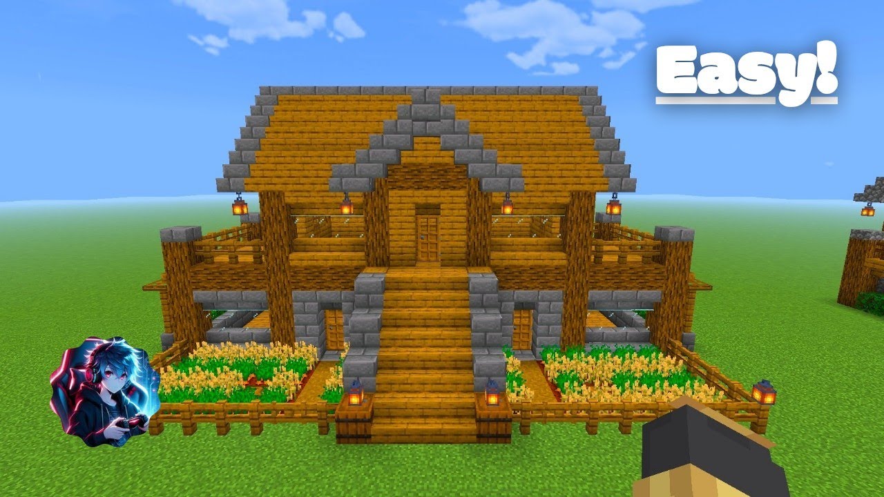 How to Make a Wooden Survival House in Minecraft: Biggest Wooden ...