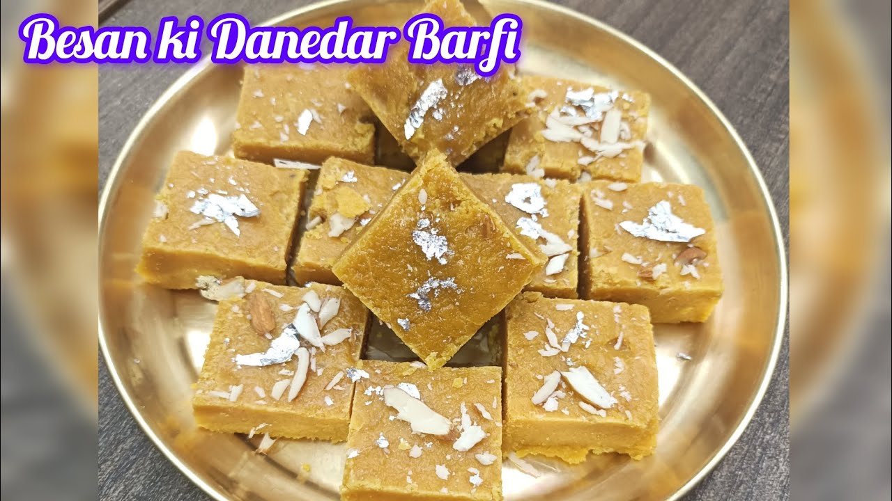 Besan ki Danedar Barfi |Besan Barfi |Instant Barfi Recipe in marathi ...