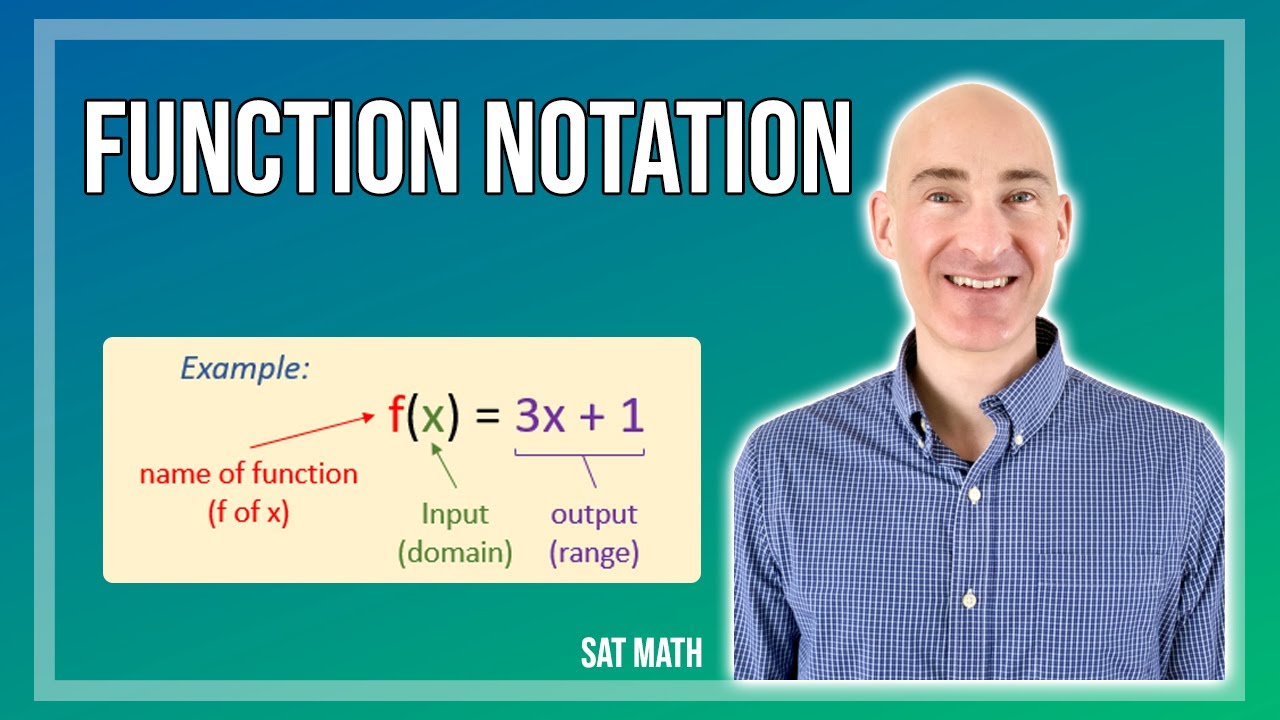 Function Notation (SAT Math Review Course 27 of 39) - YouTube