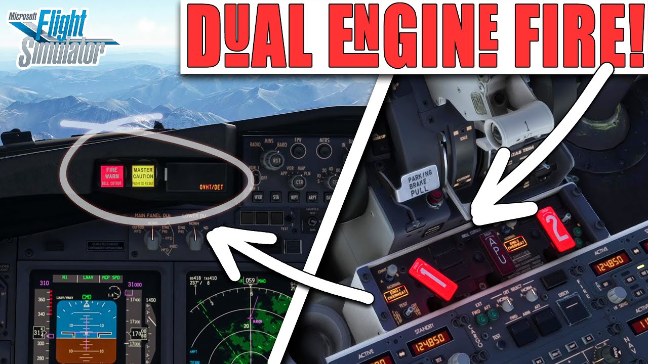 Engine Fires! PMDG 737-700 | MsFS2020 Both Turbines in Flames - YouTube