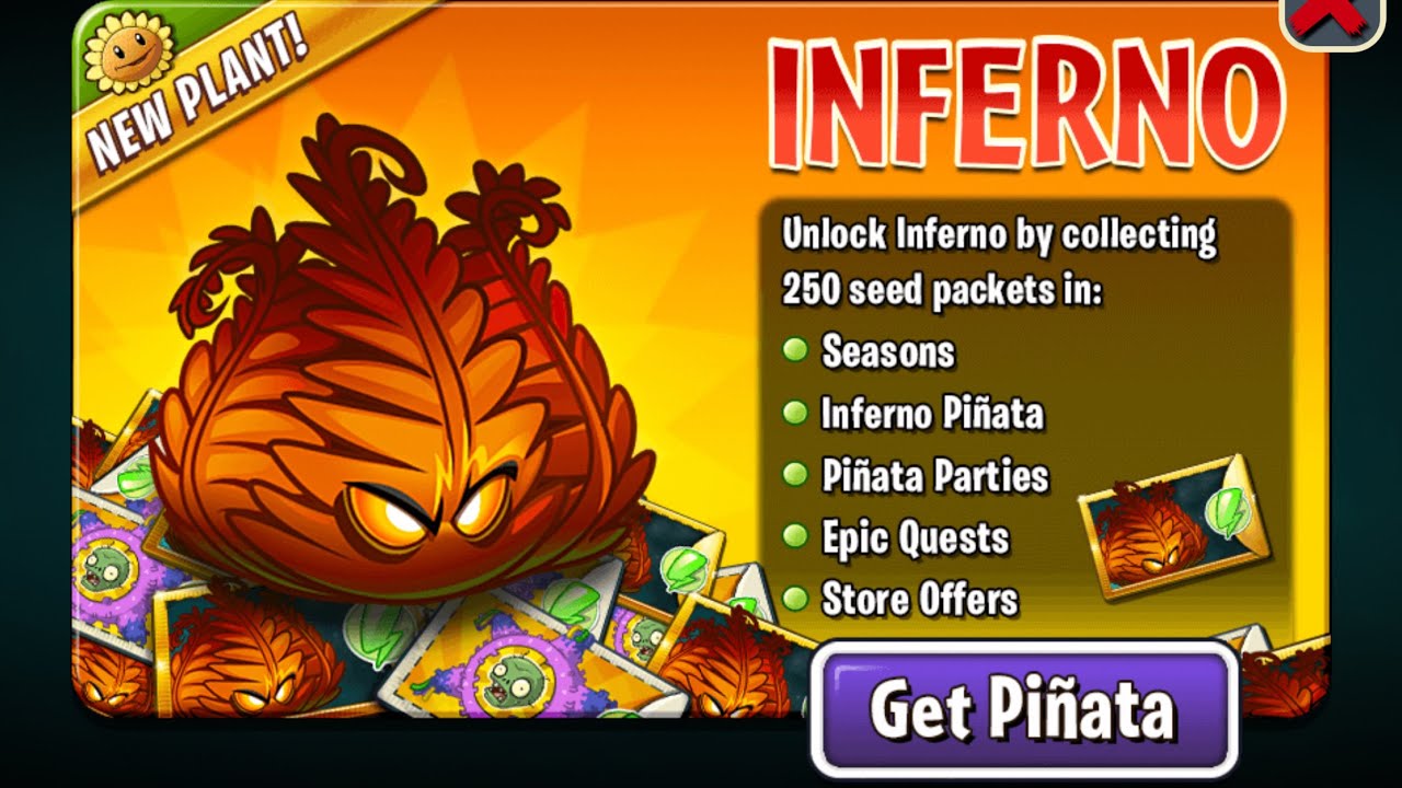 Plants vs. Zombies 2 / Epic Quest: Inferno! / Step. 1-5 | No. #1417 ...