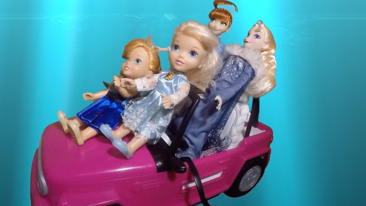 Elsa and Anna moving to new house day 2 - YouTube