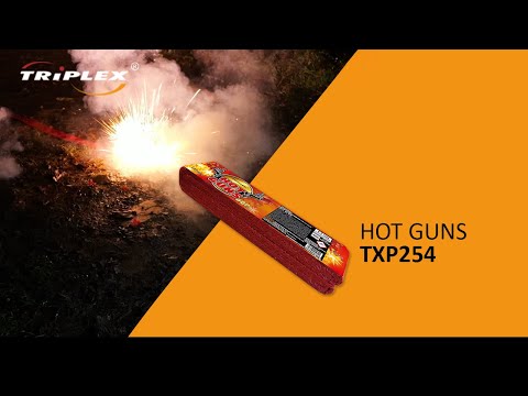FAJERWERKI TXP254 BATERIA PETARD HOT GUNS F3 TRIPLEX FIREWORKS