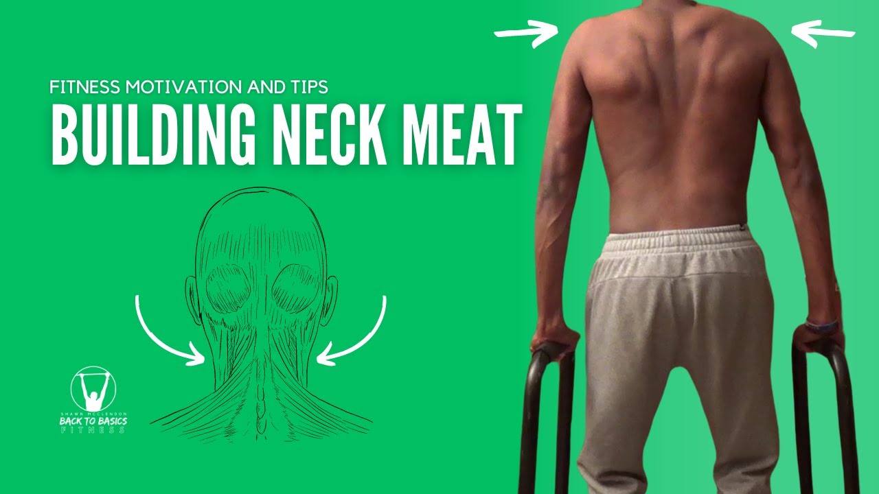 Building neck muscle with neck extensions and body weight shrugs - YouTube