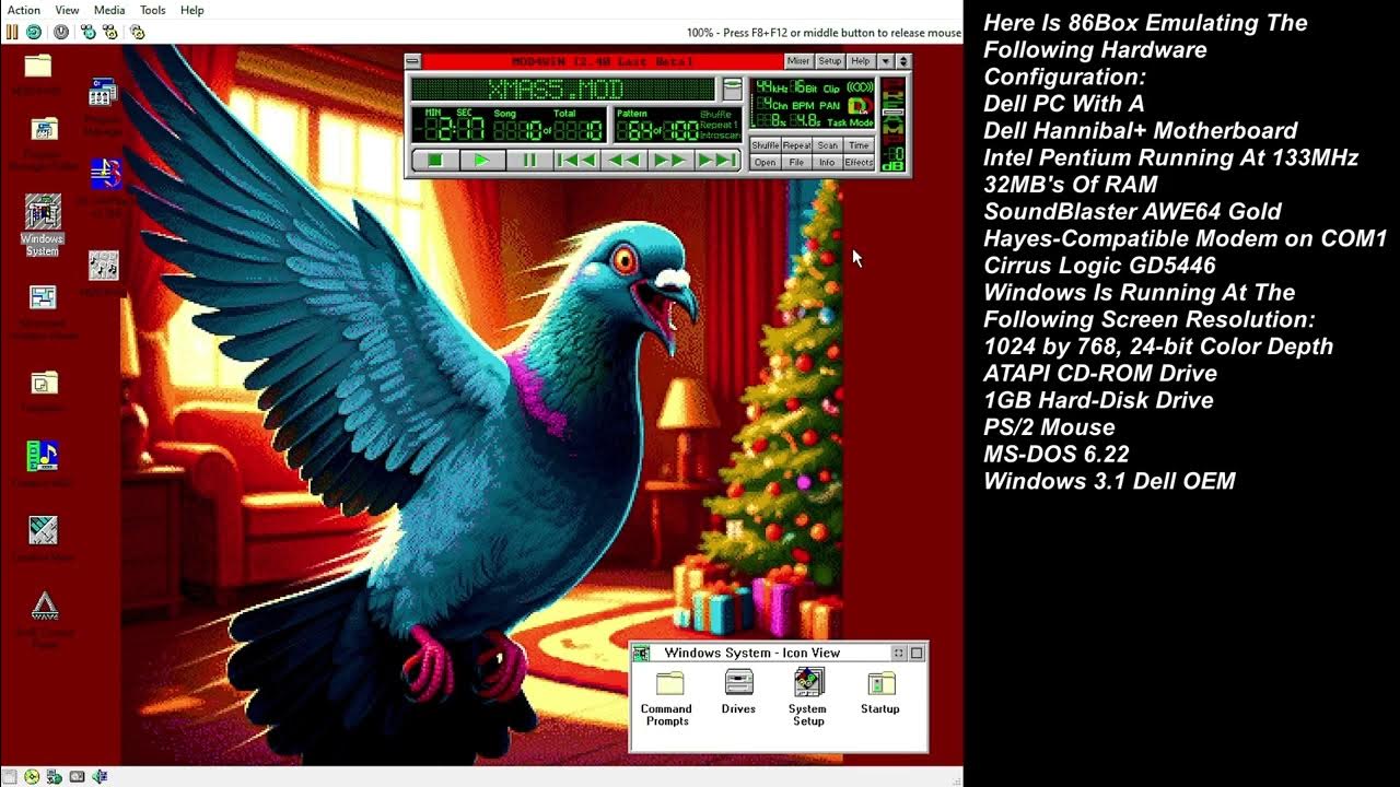 Christmas Daze2 (86Box, Win3.1, GD5446, AWE64) - YouTube