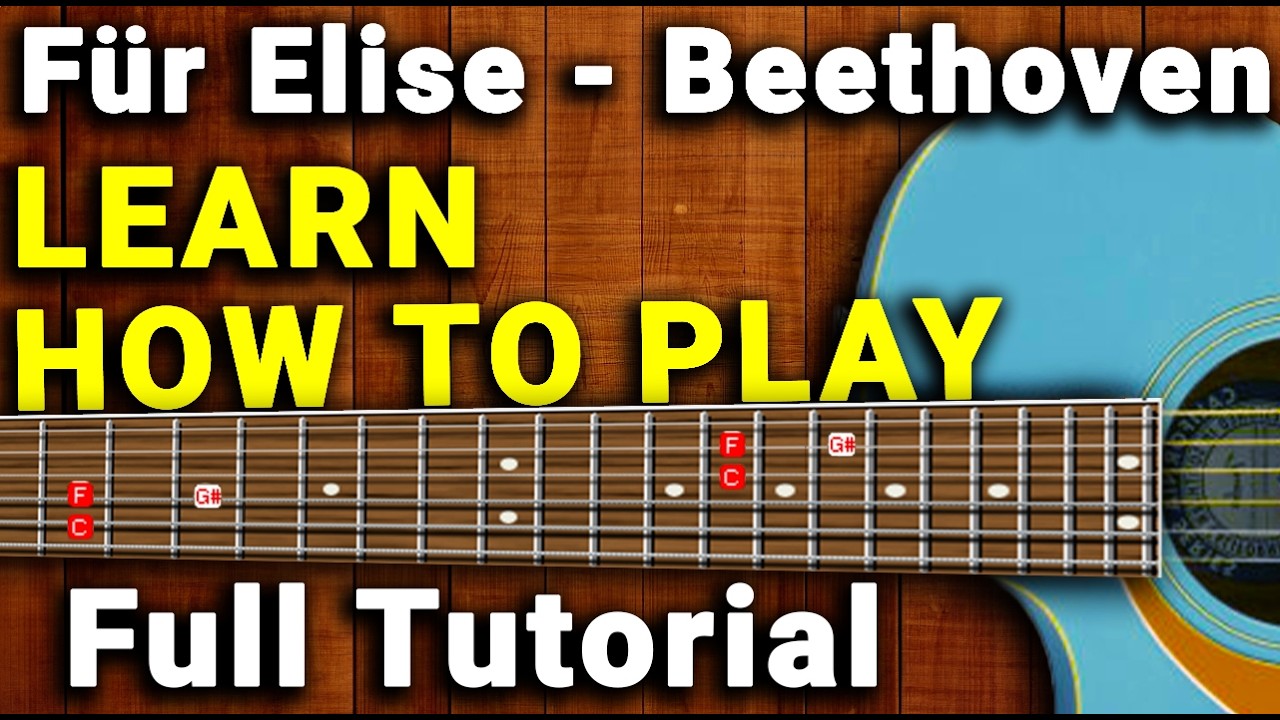 Für Elise - Beethoven - Guitar Chords and Tabs (Full Tutorial) - YouTube