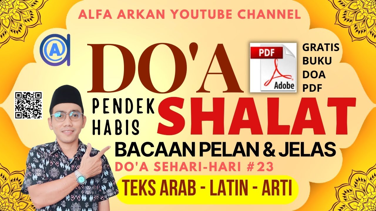 DOA PENDEK HABIS SHOLAT || bacaan pelan & jelas teks arab || gratis ...