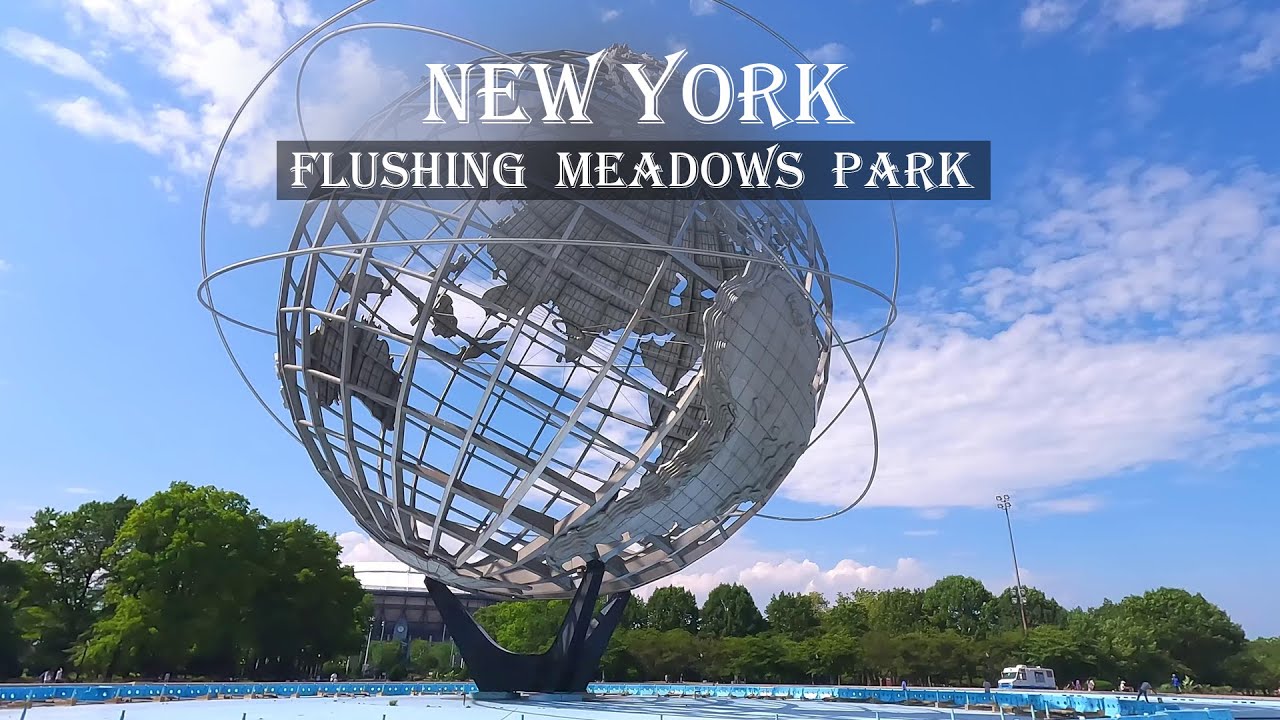 New York Flushing Meadows Park Walking Tour 2023 - YouTube
