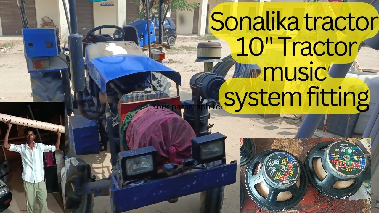 sonalika tractor music system //10" best tractor music system #tractor ...