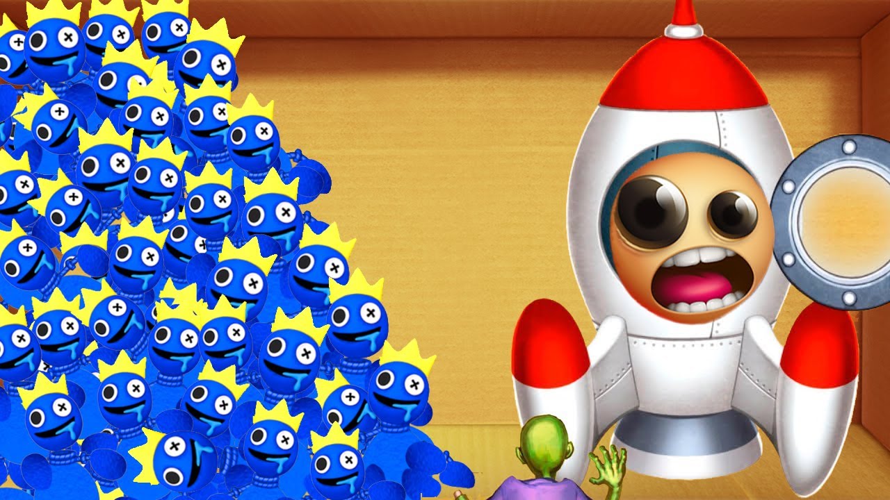 Rainbow Friends 999 Blue Buddy vs Space Mission | Kick the Buddy Mod ...