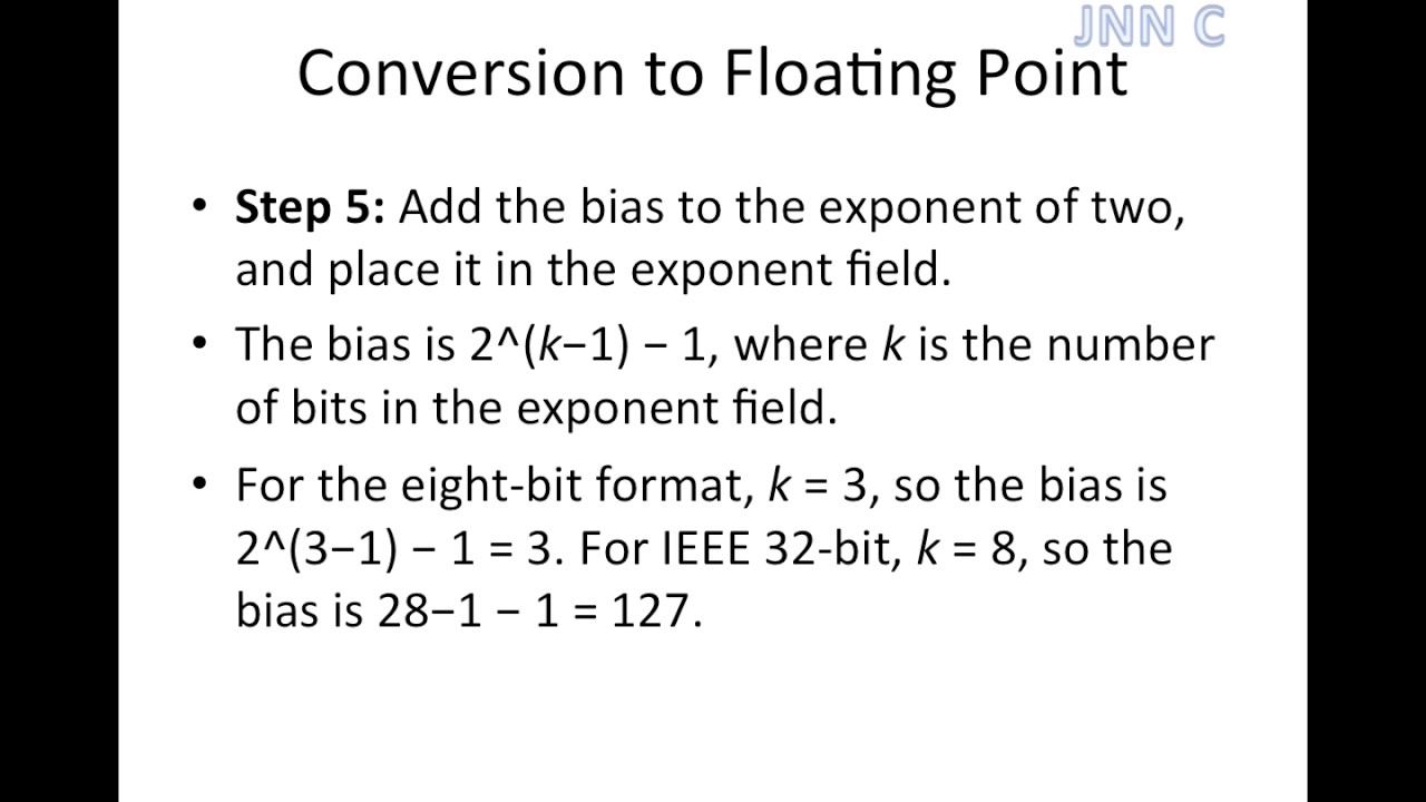 Conversion Of Decimal To Floating Point YouTube Conversion Of Decimal To Floating Point YouTube