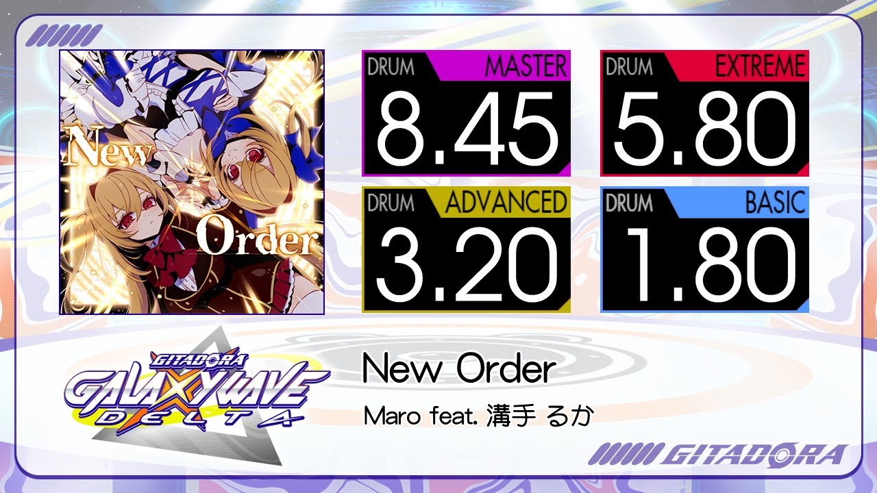 【GITADORA】 New Order (MASTER ~ BASIC) Drum - YouTube