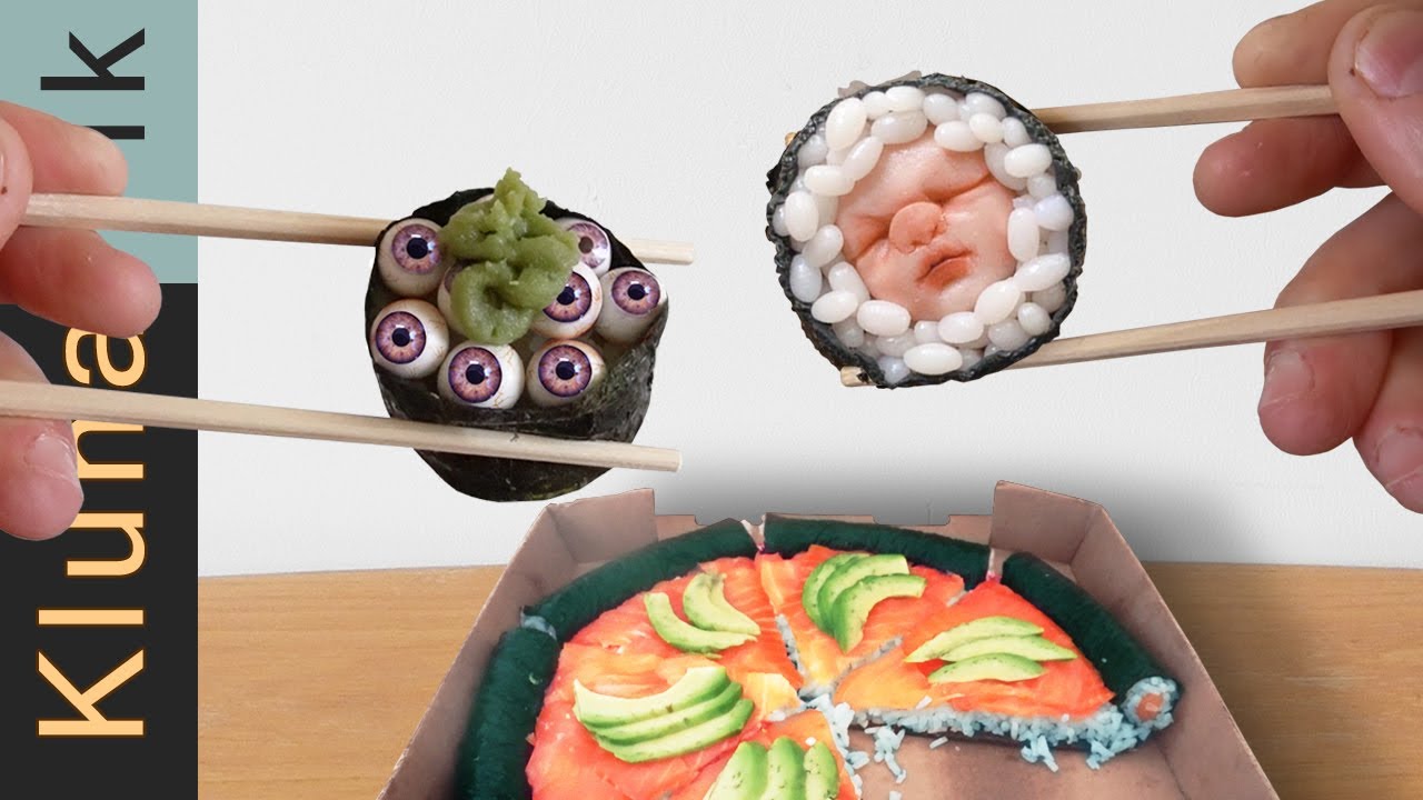 Eating the weirdest sushi in the world!! - YouTube