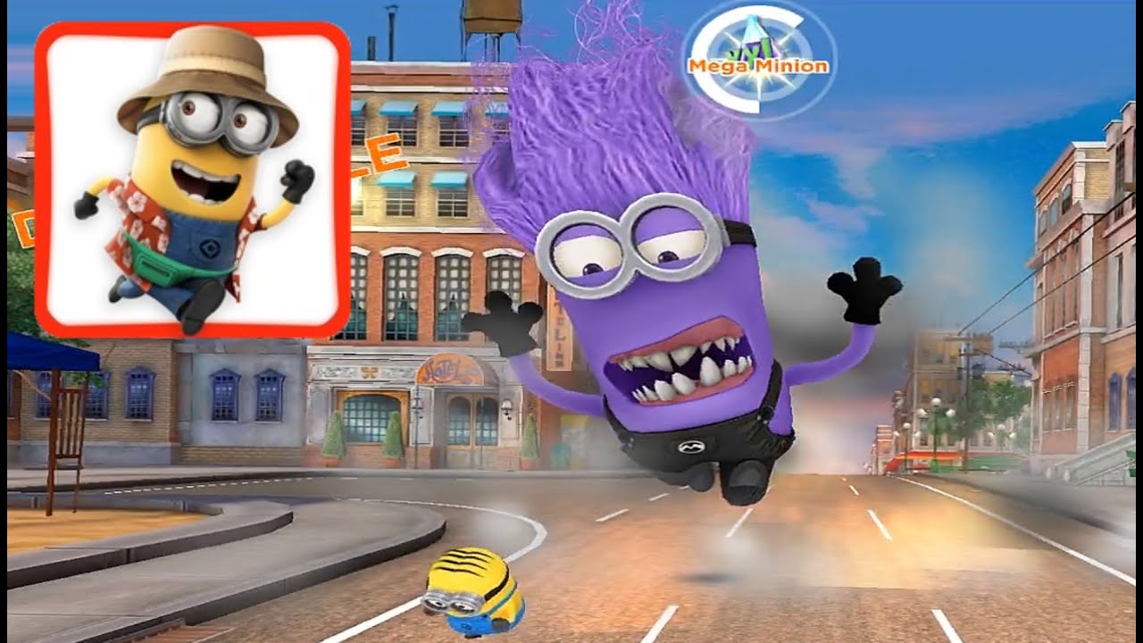 Minion Rush Evil MEGA minion DOWNTOWN Despicable Me gameplay PC - YouTube