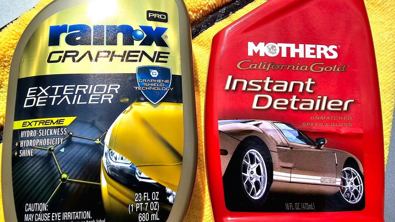 Rain X Graphene Exterior Detailer Vs Mother s Unexpected Results At