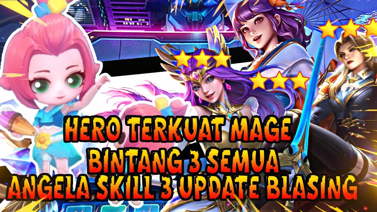 FULL RATA BINTANG 3 MAGE !!! CARA BERMAIN COMMANDER ANGELA 3 MAGIC ...