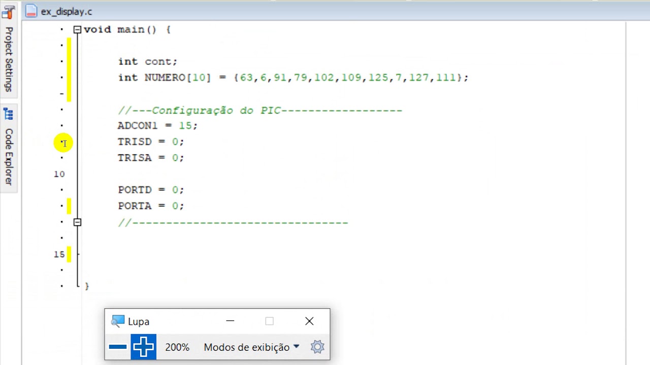 Microcontroladores - Programando um contador de 0 a 9 com display de 7 segmentos - YouTube