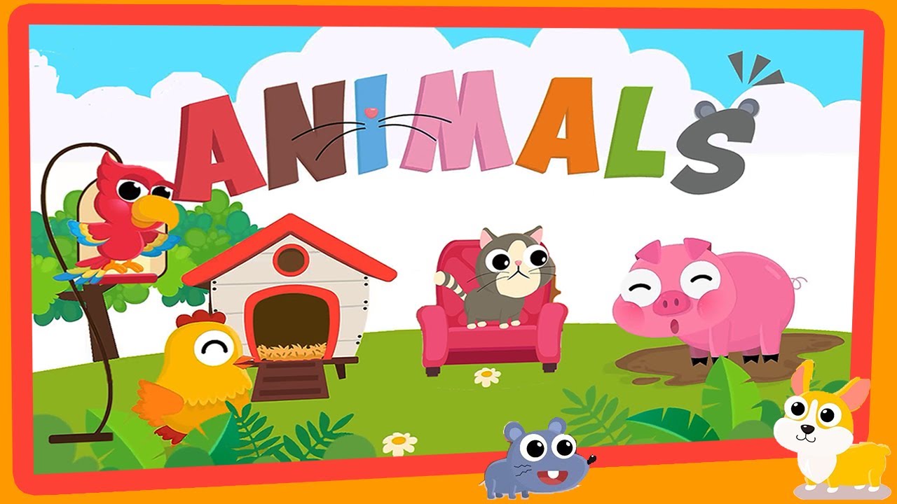 Animals Names and Sounds 1 Learn How to Care for Pet Animals Candybots ...