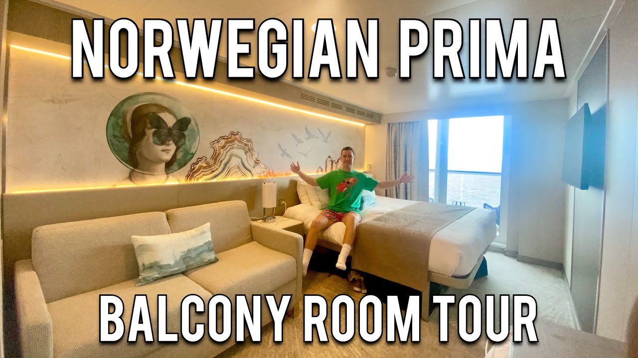 NORWEGIAN PRIMA | Balcony Room Tour (Newest Cruise Ship in The World ...