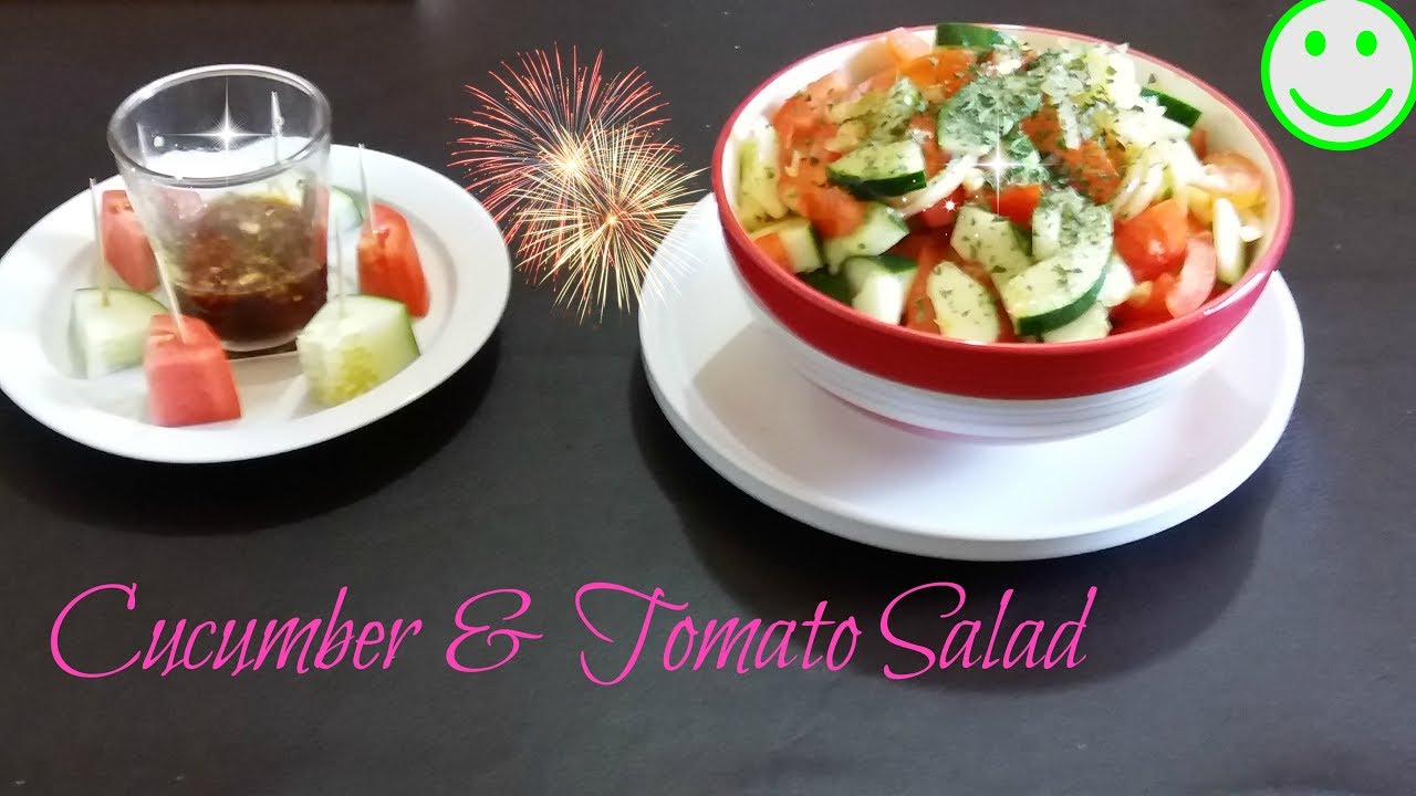 "The Bomb !!!" Cucumber & Tomato Salad - YouTube